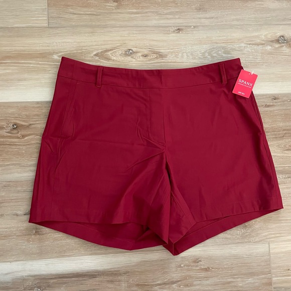 SPANX | Shorts | Nwt Spanx Sunshine Shorts 6 In Dark Cherry Size Xl ...